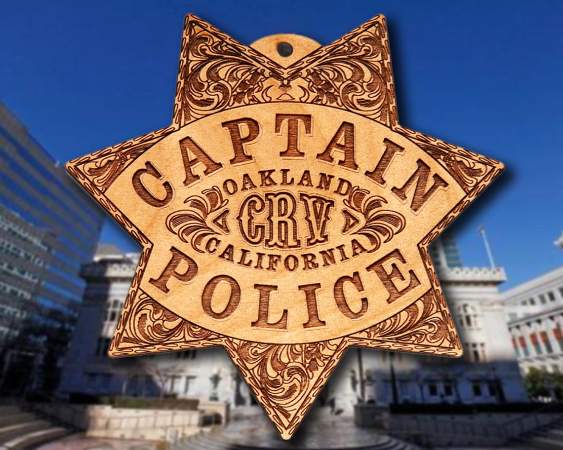 Oakland CA Police Shoulder Patch Ornament | Etsy