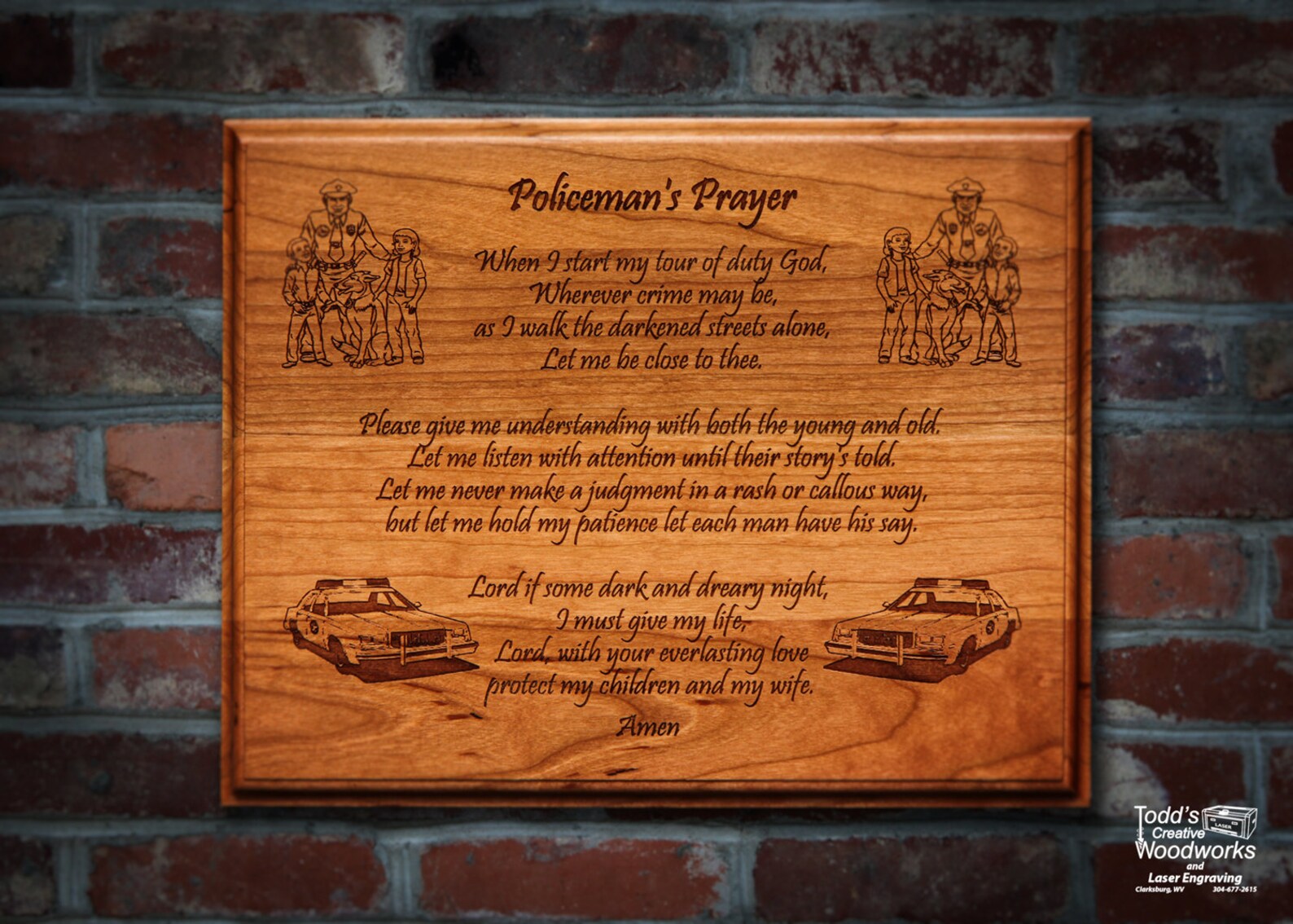 Policeman's Prayer Plaque - Etsy