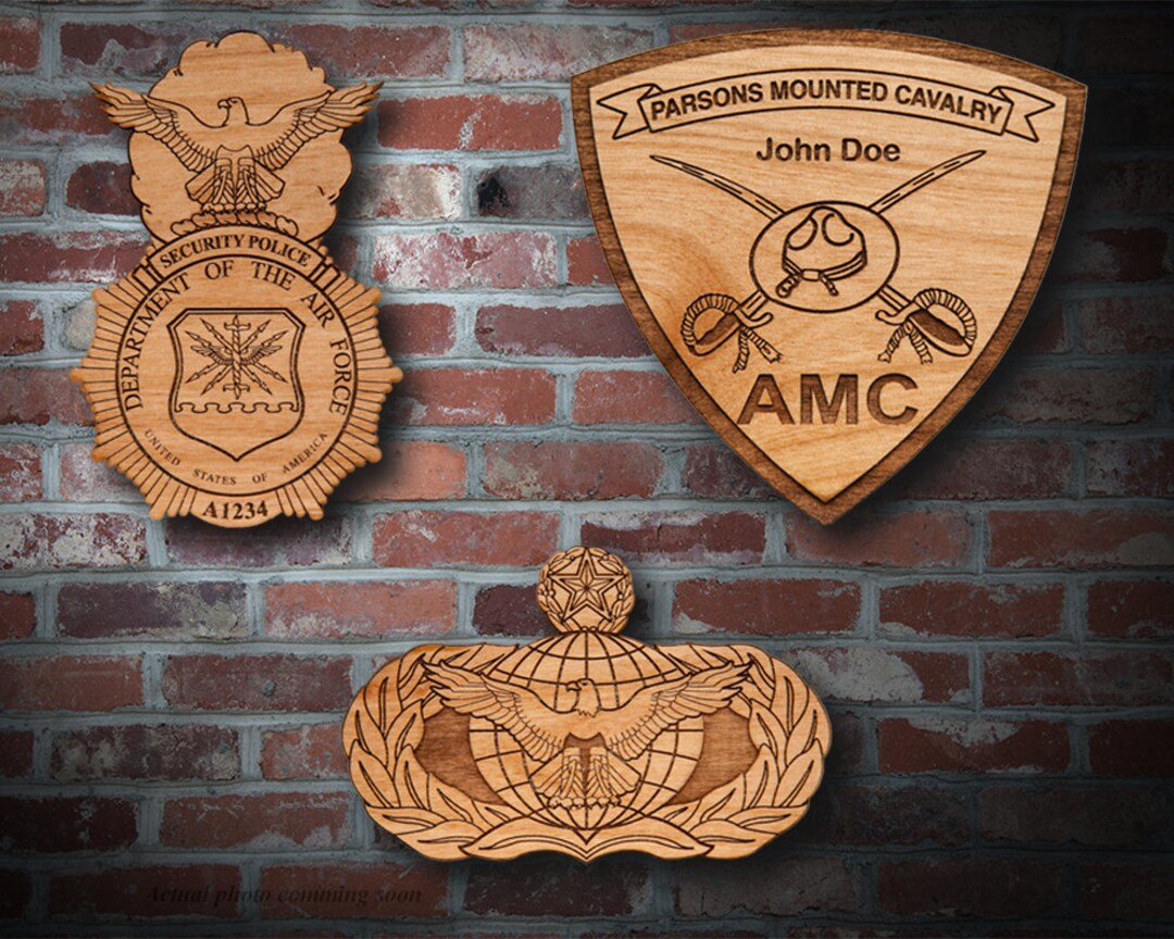 Wooden Military Plaques 3 - Etsy