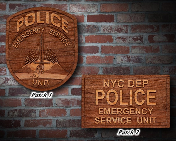 Wooden NY DEP Patch Plaque - Etsy