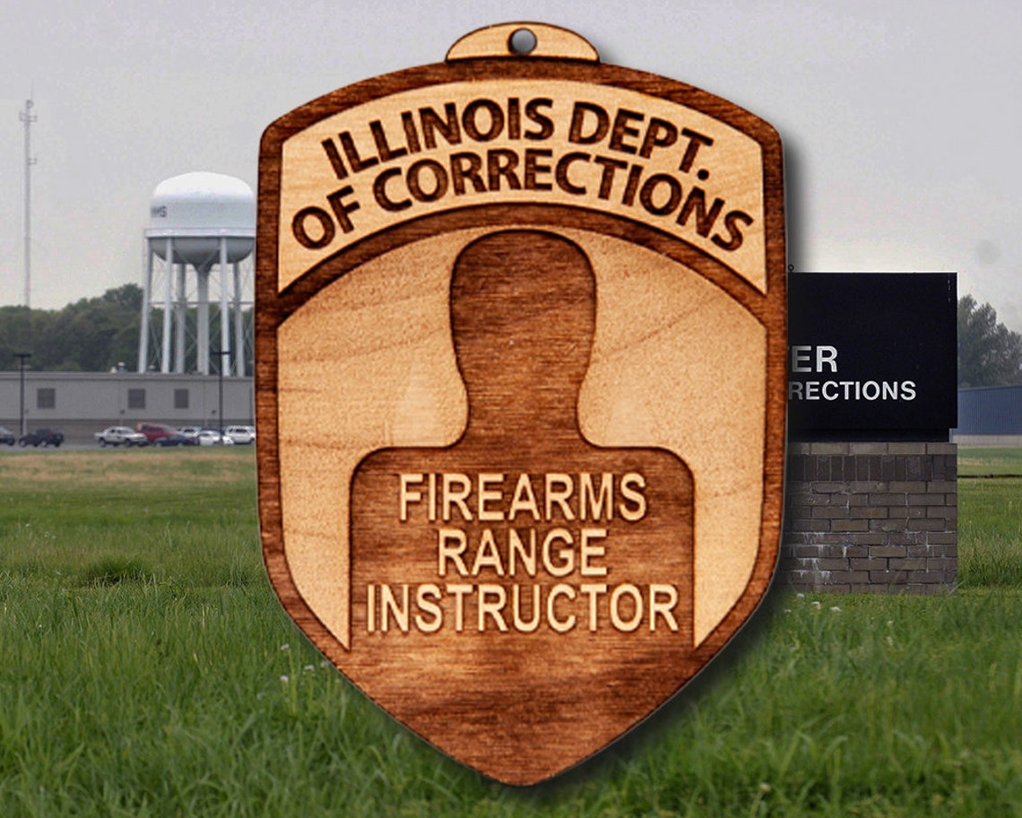 Illinois DOC Police Badge or Shoulder Patch Ornament - Etsy