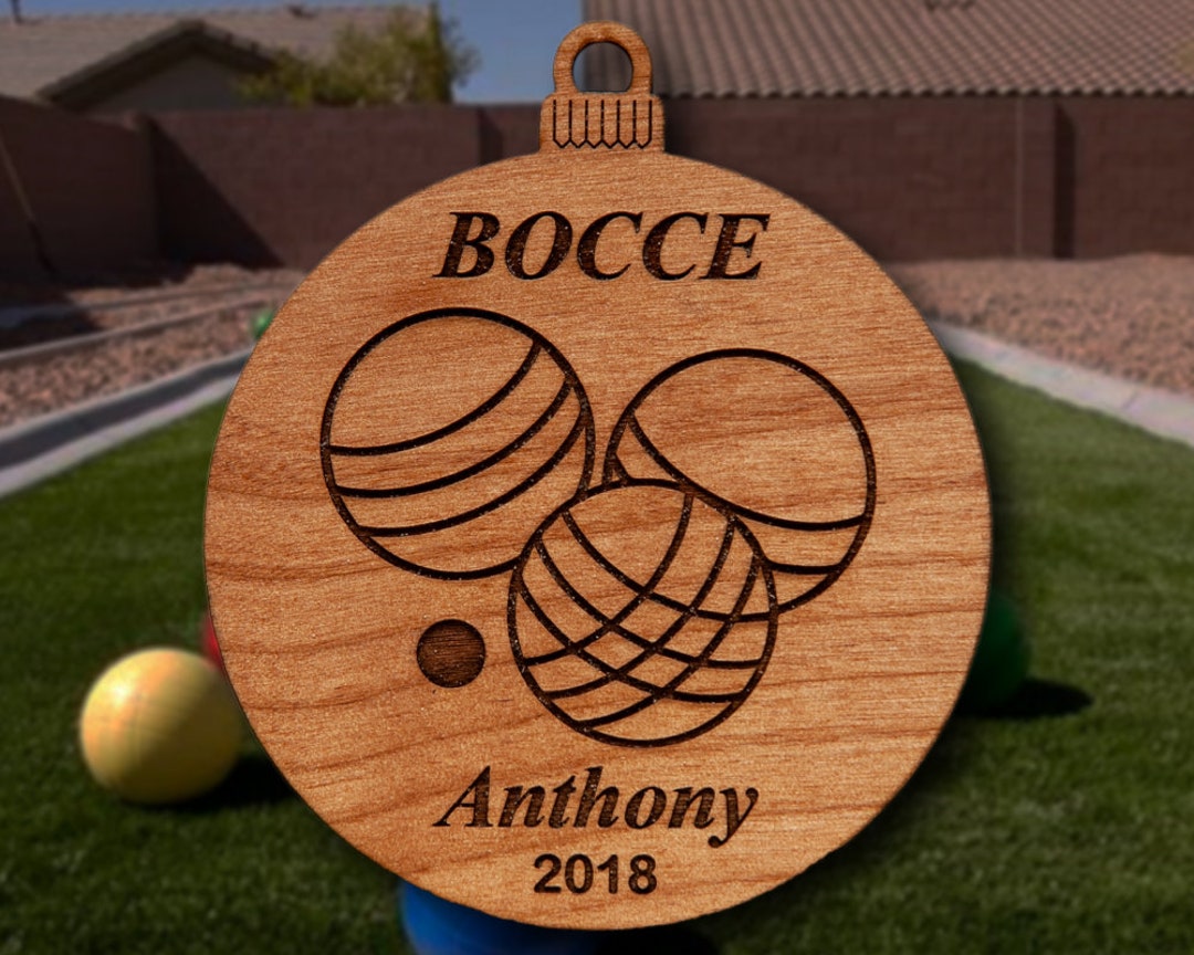 Wooden Bocce Ball Ornament - Etsy