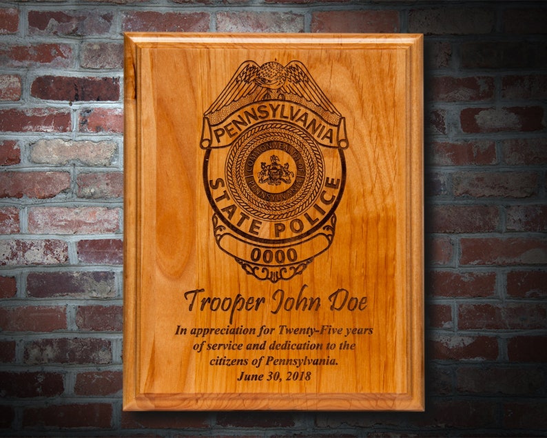 Police Appreciation Plaque - Etsy
