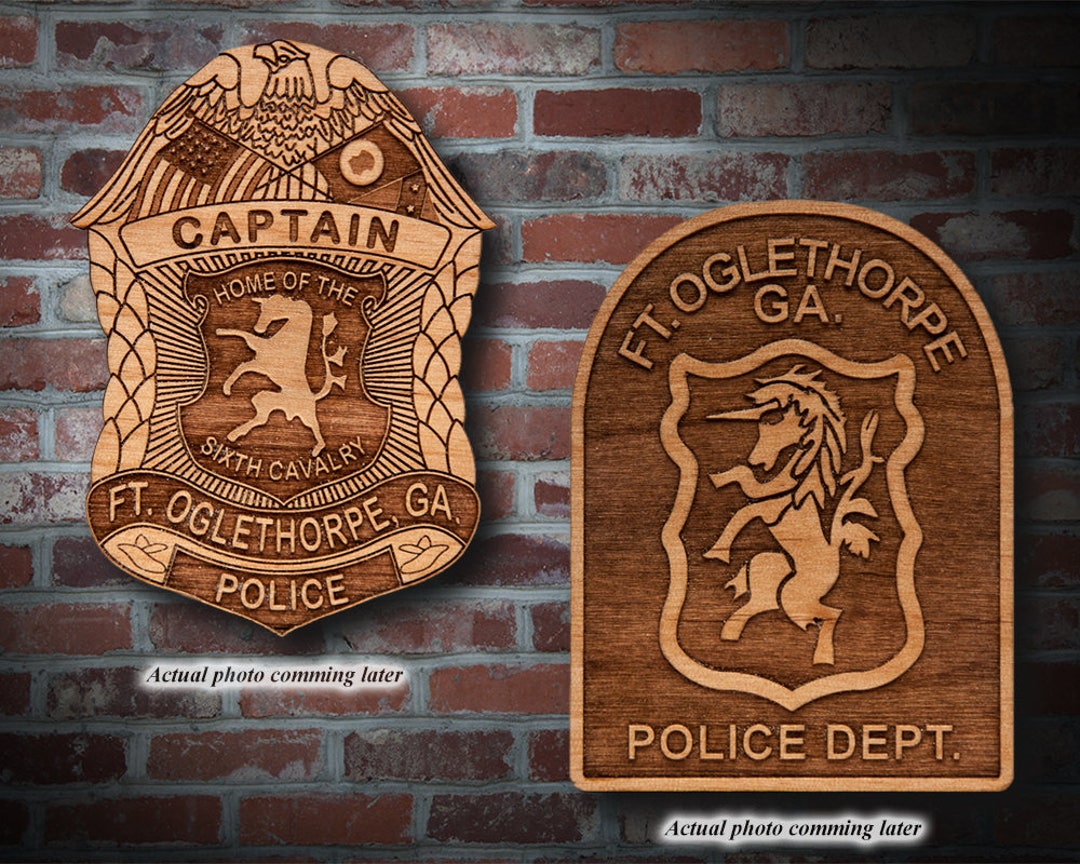 Wooden Ft. Oglethorpe Badge or Patch Plaque - Etsy