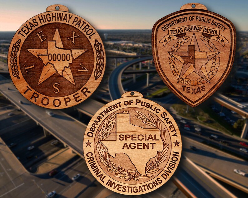 Wooden Texas HP Badge or Shoulder Patch Ornament - Etsy