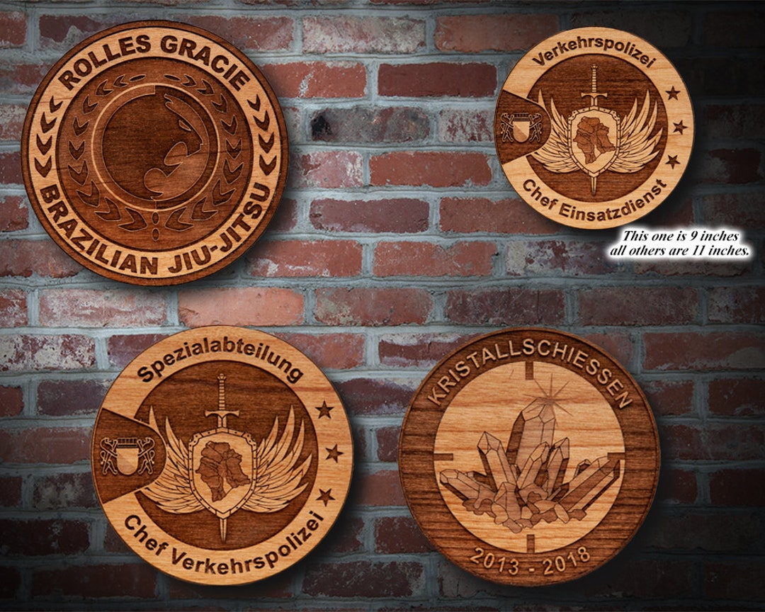 Misc Wooden Badges or Patch Plaques 1 - Etsy