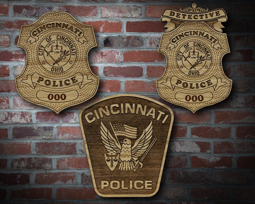 Wooden Cincinnati OH Police Badge or Patch Plaque - Etsy