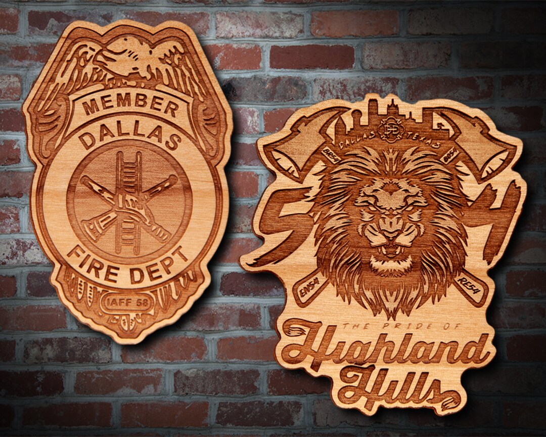 Dallas TX FD Badge or Patch Plaque - Etsy