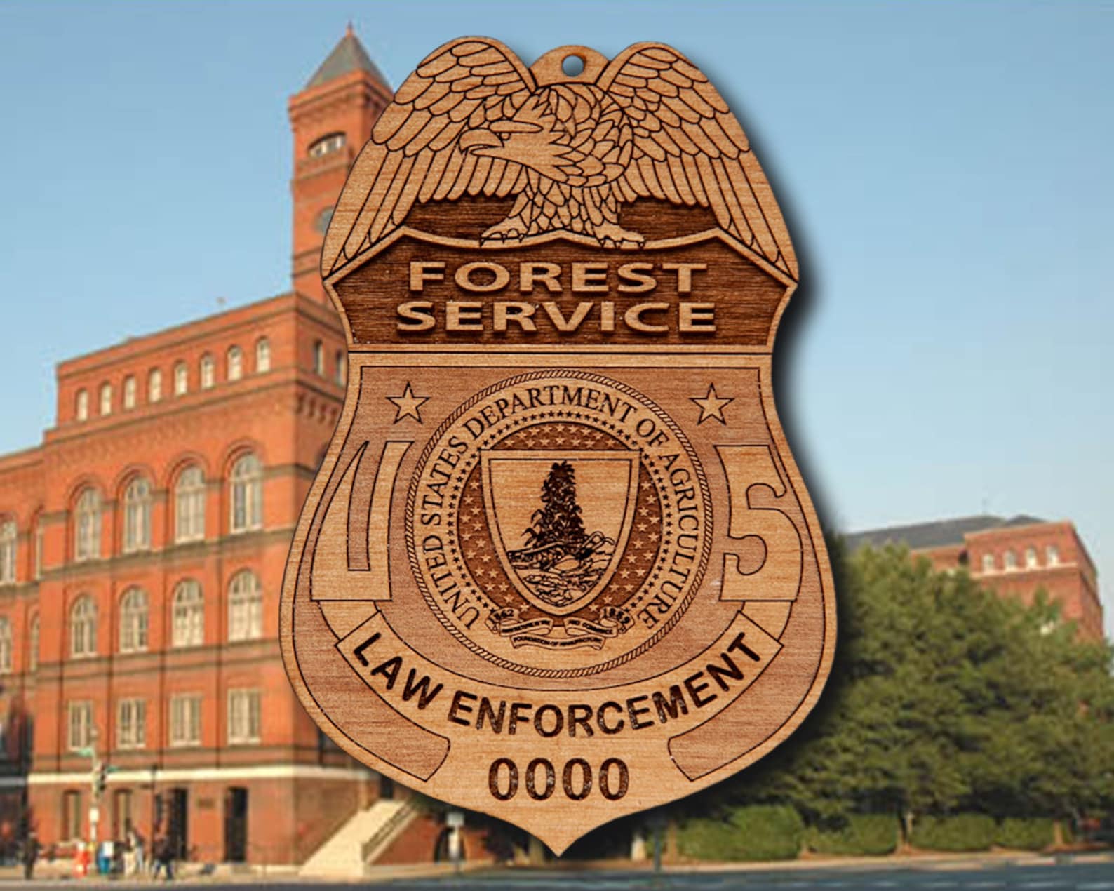 USDA Forest Service Badge or Patch Hanging Ornament - Etsy