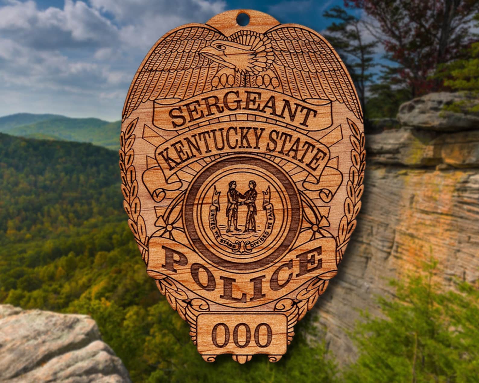Kentucky State Police Badge or Shoulder Patch Ornament - Etsy