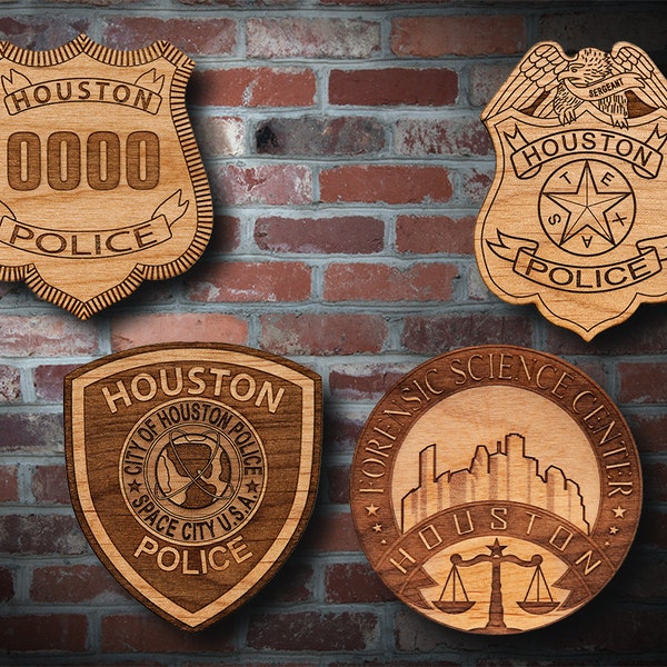 Houston Police Badge - Etsy