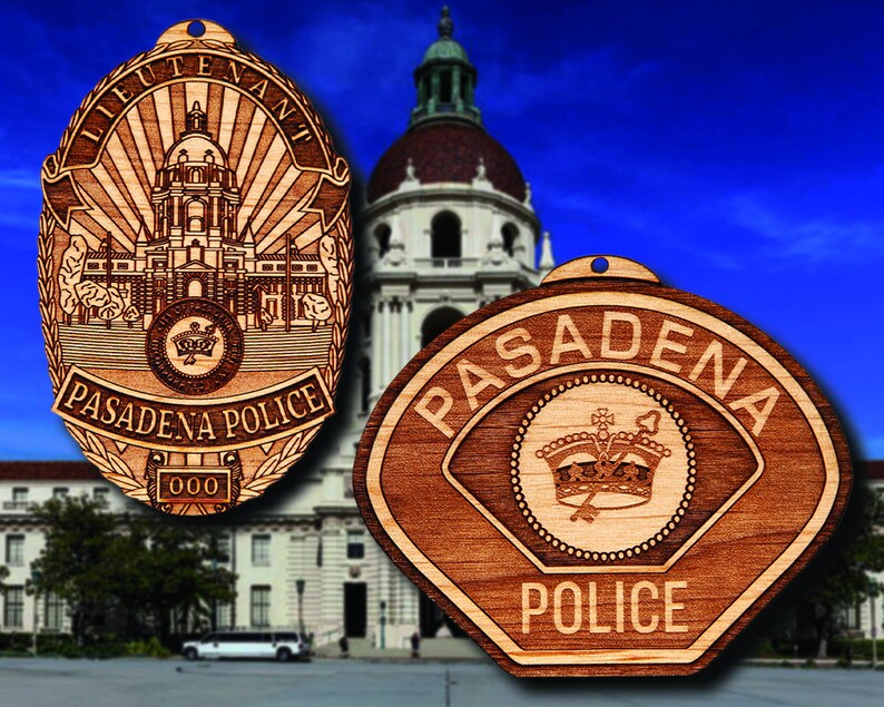 Wooden Santa Clara Co CA Police Badge or Patch Ornament - Etsy