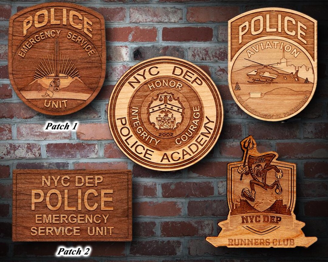 Wooden NYC DEP Patch Plaque - Etsy