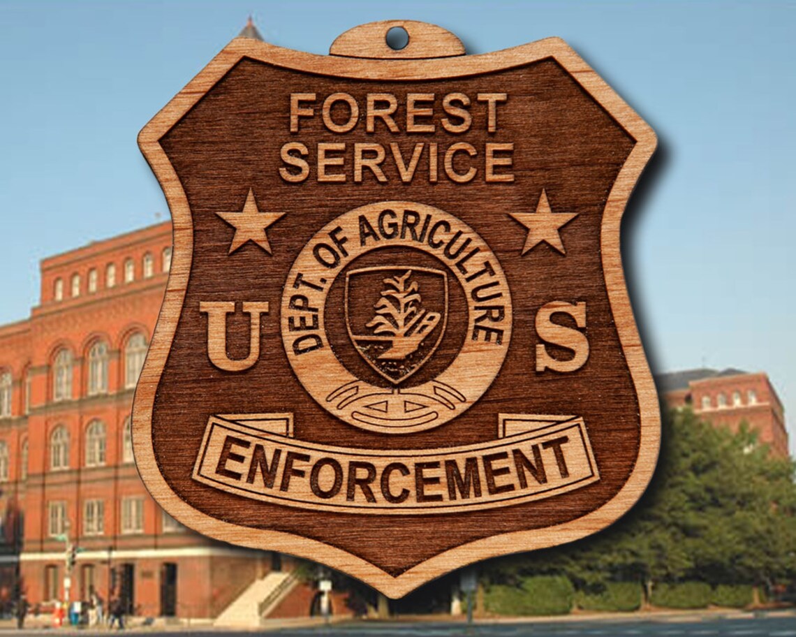 USDA Forest Service Badge or Patch Hanging Ornament - Etsy