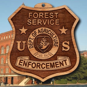 USDA Forest Service Badge or Patch Hanging Ornament - Etsy