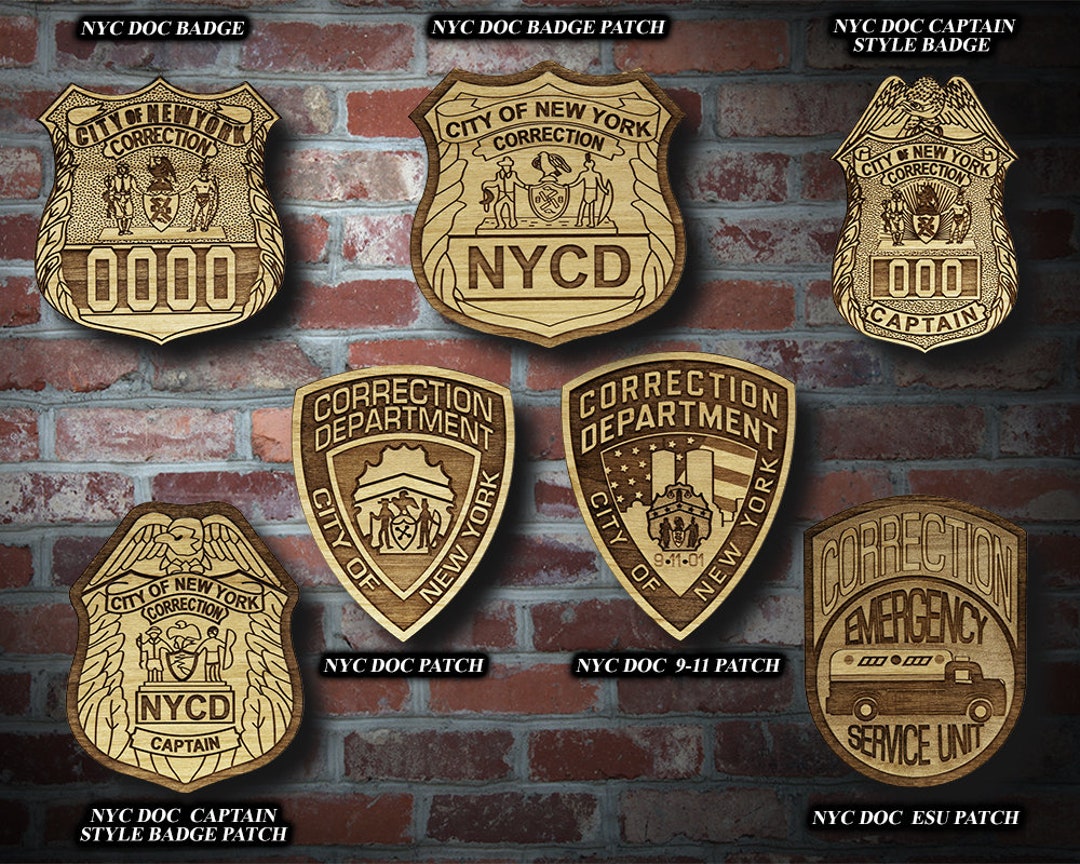 New York City DOC Badge or Patch Plaque - Etsy