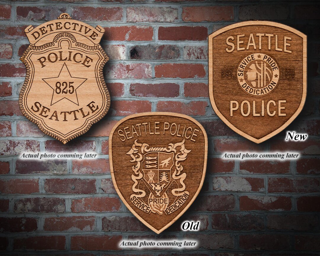 Wooden Seattle Badge or Patch Plaque - Etsy