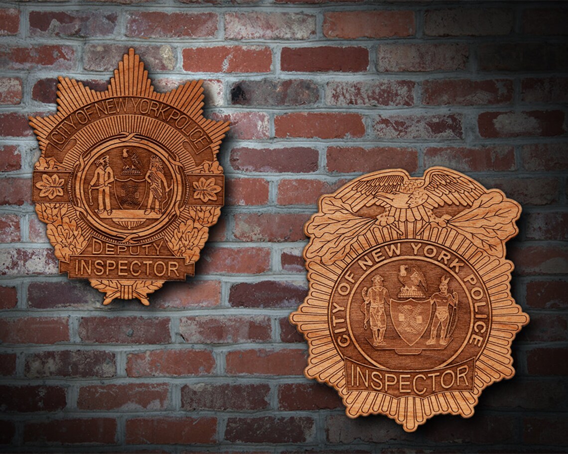 Personalized Wooden New York City Police Shield or Shoulder - Etsy