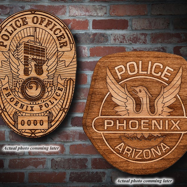 Phoenix Police Badge Svg - Etsy