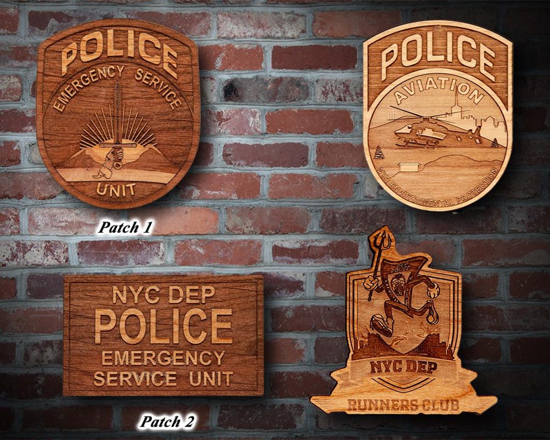 Wooden NYC DEP Patch Plaque - Etsy