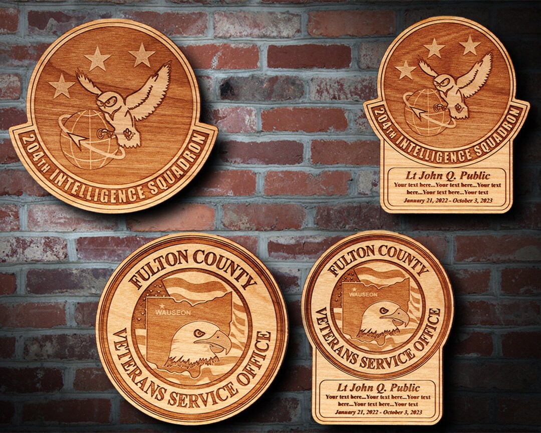 Wooden Misc. Military Patch Plaque 67 - Etsy