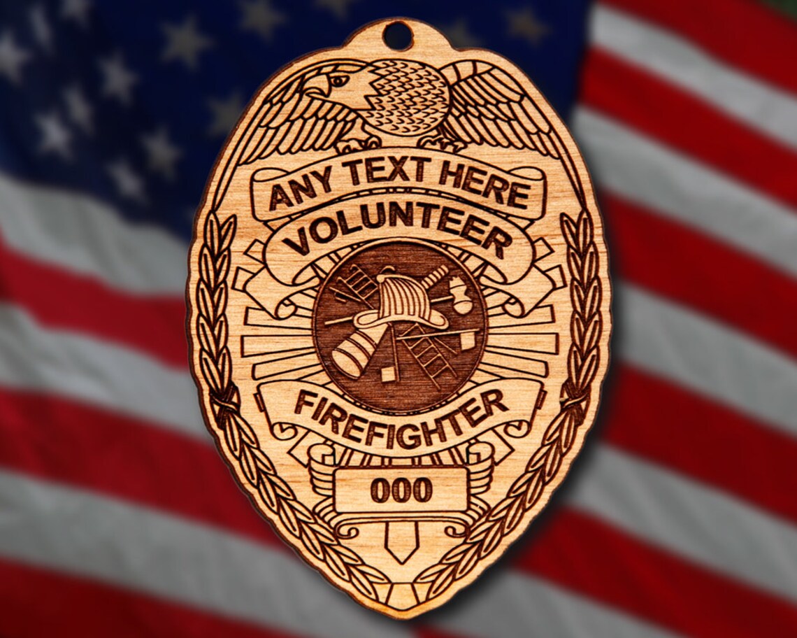 Misc. EMS FD Badge or Patch Ornament #21 - Etsy
