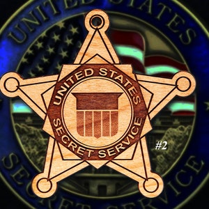 US Secret Service Badge or Patch Ornament - Etsy