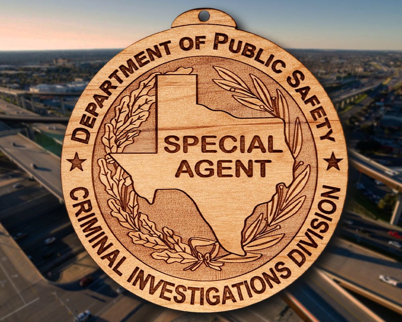 Wooden Texas HP Badge or Shoulder Patch Ornament - Etsy