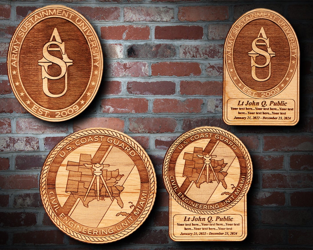 Wooden Misc. Military Patch Plaque 80 - Etsy