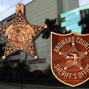 Broward Co FL Sheriff's Badge or Patch Ornament - Etsy