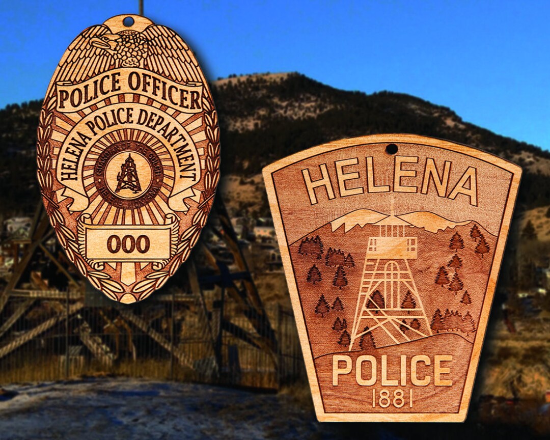 Helena MT Police Badge and Patch Ornament - Etsy