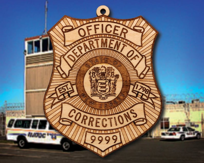 Personalized Wooden New Jersey Department of Corrections - Etsy
