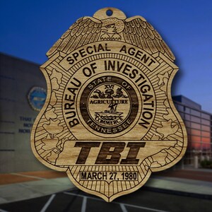 Wooden TBI Badge & Patch Ornament - Etsy