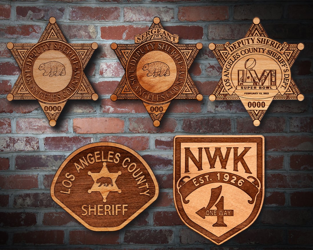 Wooden LA County Sheriff Badge or Patch Plaque - Etsy