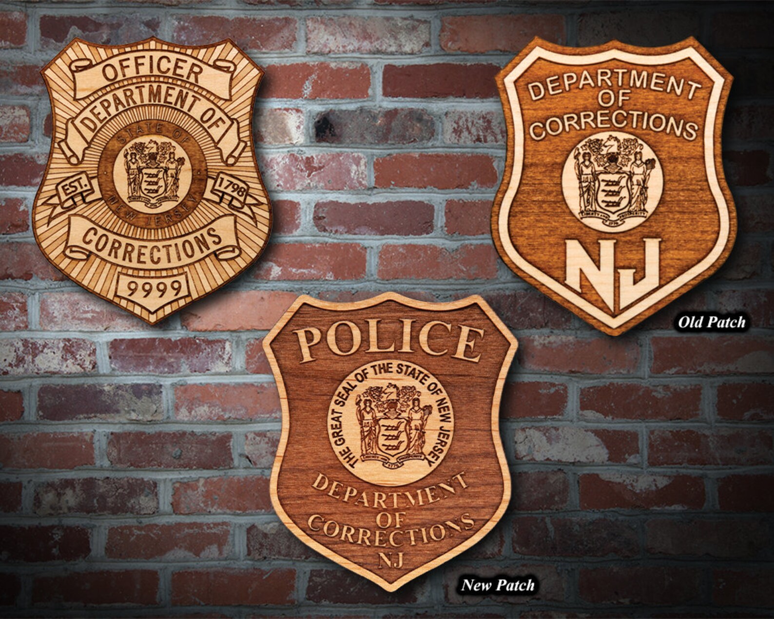 NJ DOC Shield and Patch Plaque | Etsy