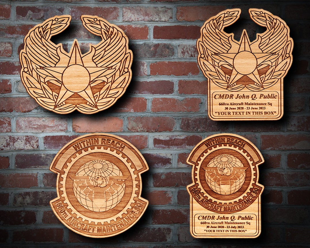 Wooden Misc. Military Patch Plaque 54 - Etsy