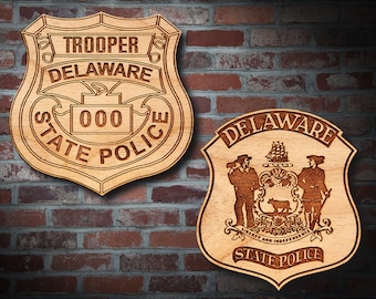 Delaware Police Badge Svg - Etsy