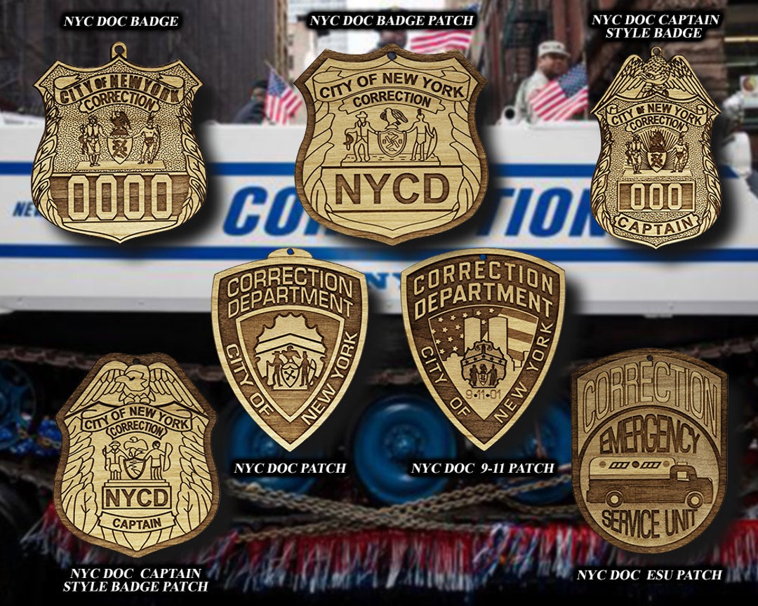 NY City DOC Badge or Patch Ornament - Etsy