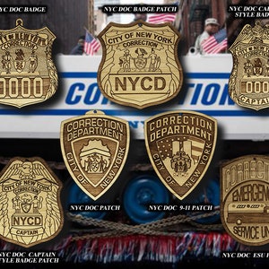 NY City DOC Badge or Patch Ornament - Etsy