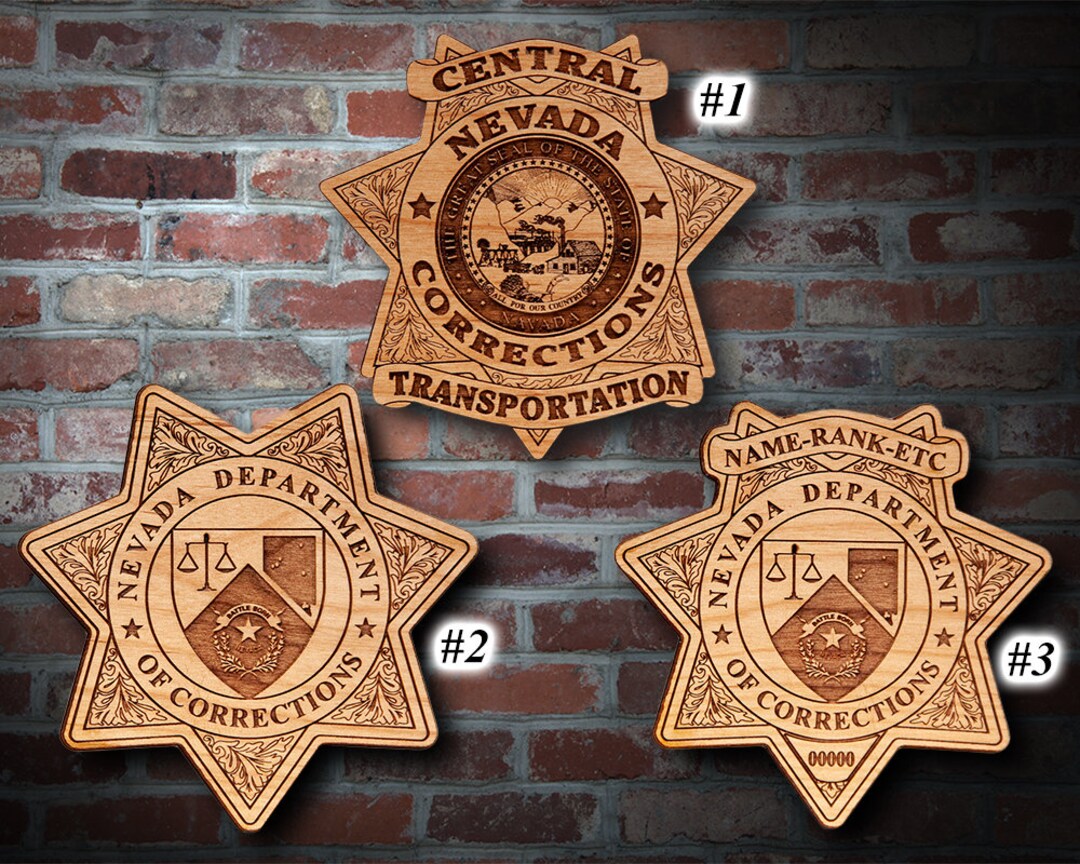 Nevada DOC Badge & Patch Plaques - Etsy