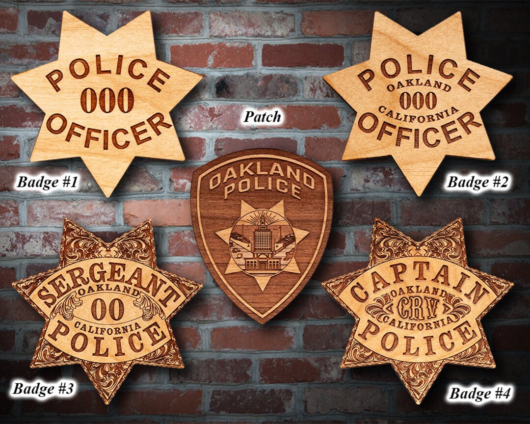 Oakland CA Police Patch Plaque - Etsy