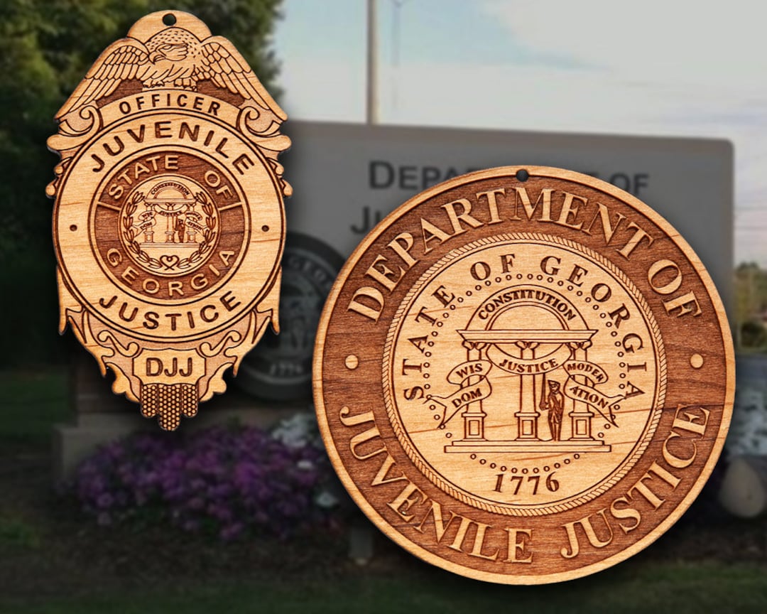 Georgia Juvenile Justice Badge and Patch Ornament - Etsy