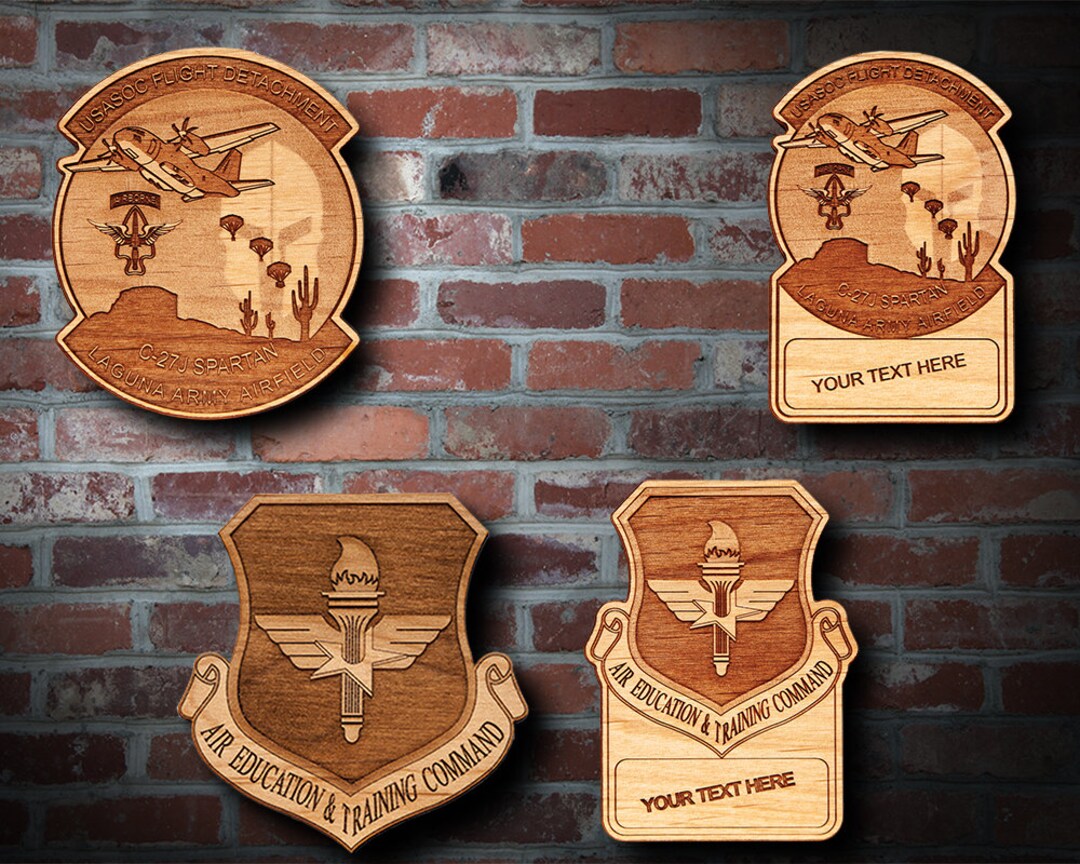 Wooden Misc. Military Patch Plaque 58 - Etsy