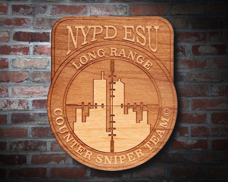 Personalized Wooden New York City Police Shield or shoulder | Etsy