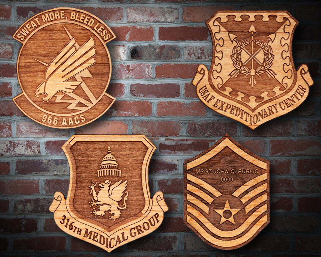 Wooden Misc. Military Patch Plaque 20 - Etsy