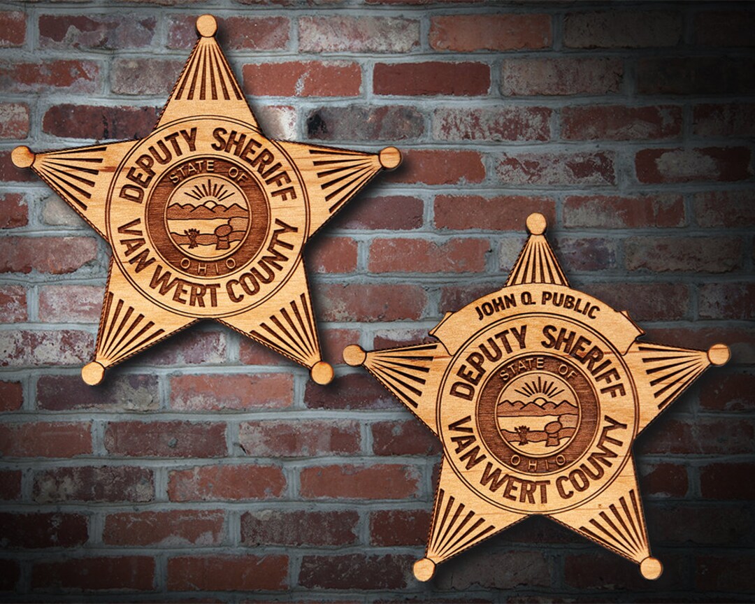 Van Wert Co OH Police Badge Plaque - Etsy