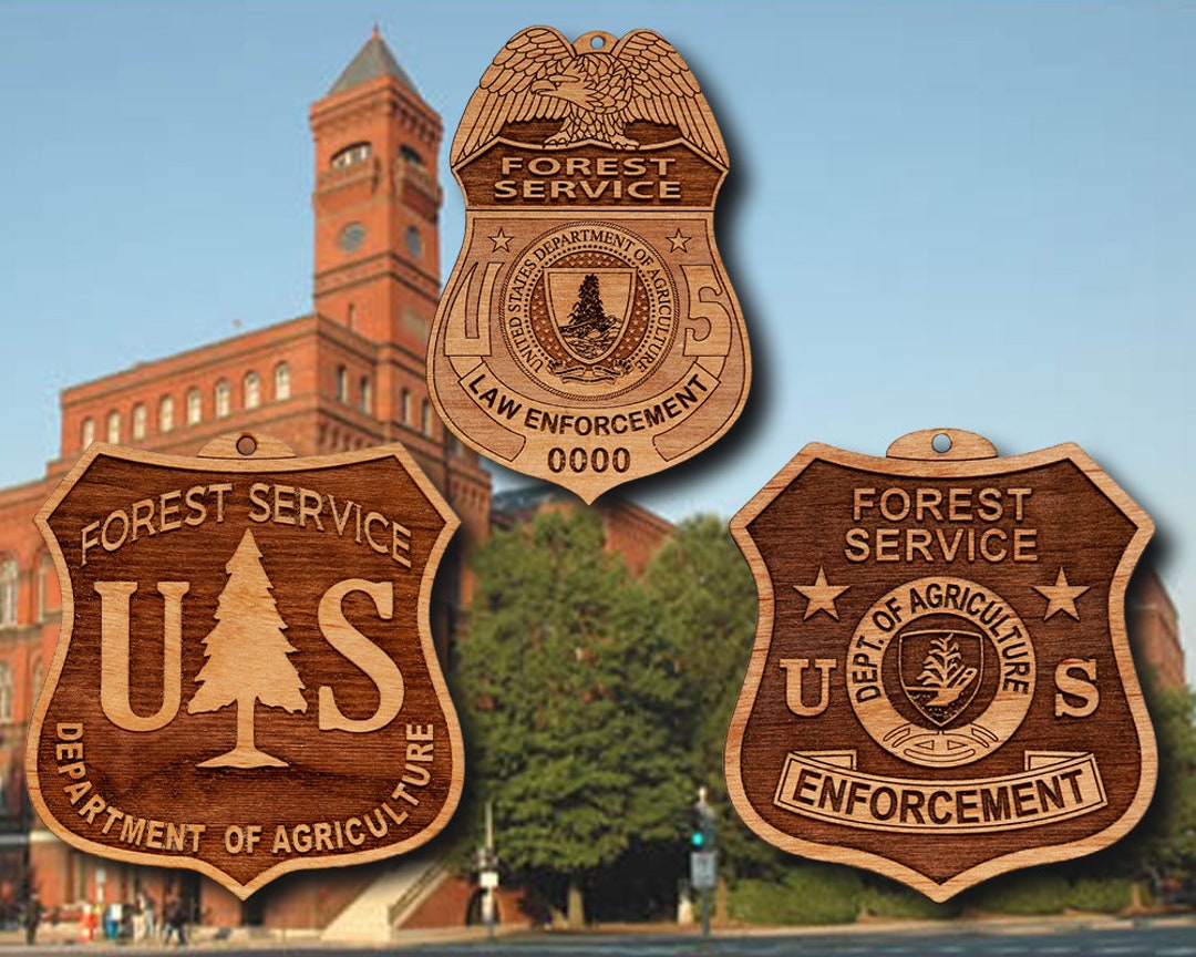 USDA Forest Service Badge or Patch Hanging Ornament - Etsy