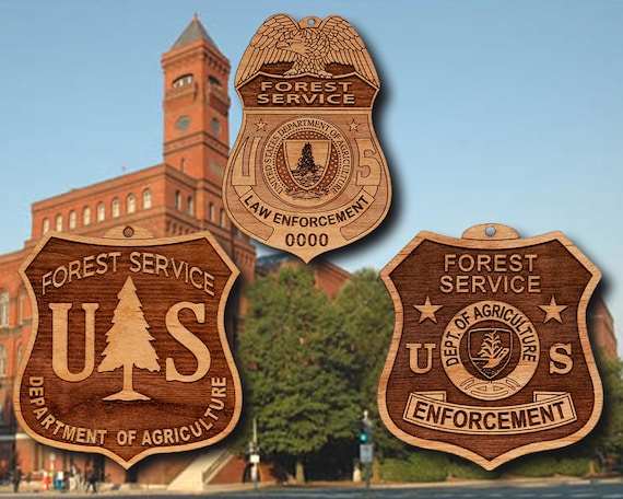 USDA Forest Service Badge or Patch Hanging Ornament | Etsy