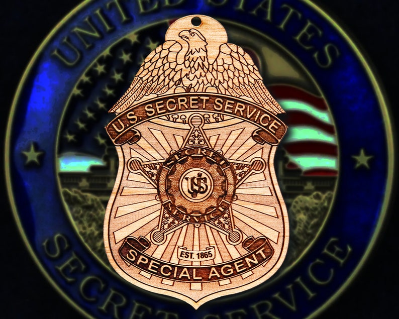 US Secret Service Badge or Patch Ornament - Etsy