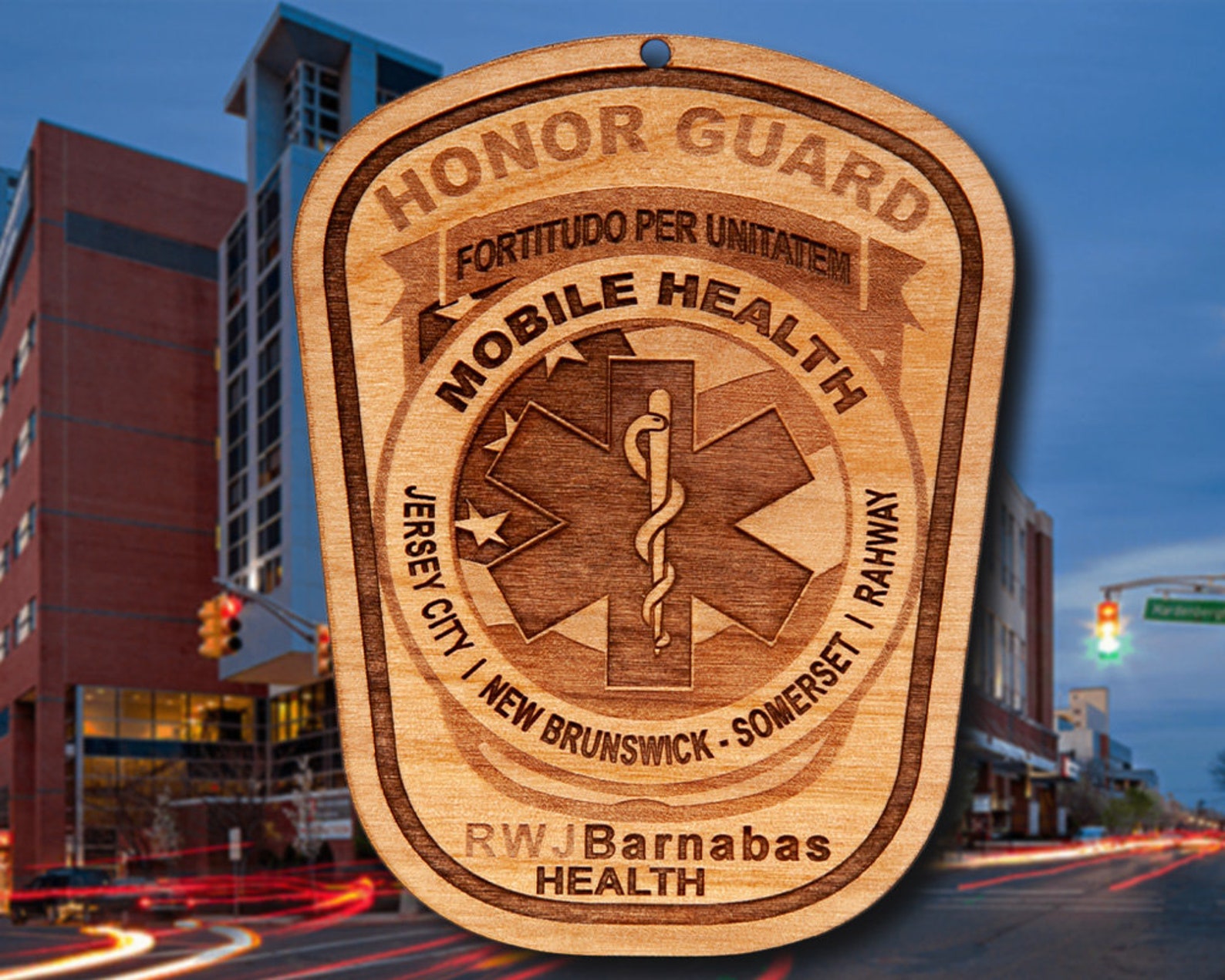 NJ Paramedic - RWJ Uv Hospital Patch Ornaments - Etsy